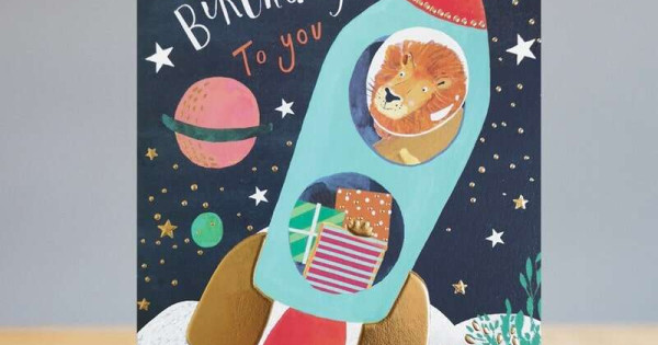 Ευχετήρια Κάρτα Γενεθλίων Διάστημα