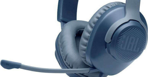 JBL Quantum 100 Over Ear Gaming Headset (3.5mm) (Μπλε) - Beegadget.gr