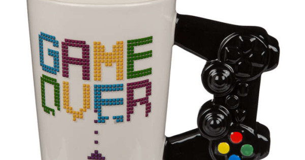 Κεραμική κούπα με λαβή Controller "Game Over" - Beegadget.gr