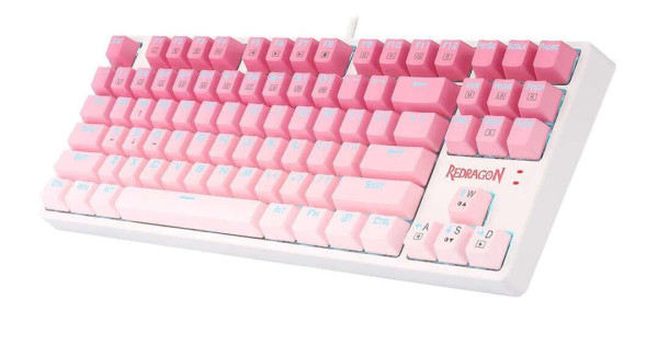 Redragon K645W-GP-RGB Ενσύρματο Gaming Μηχανικό πληκτρολόγιο (Ροζ ...