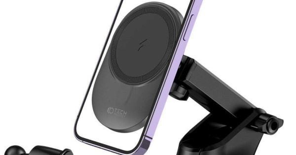 Tech-Protect V1 Magsafe Dashboard & Vent Car Mount Wireless Charger 15W ...